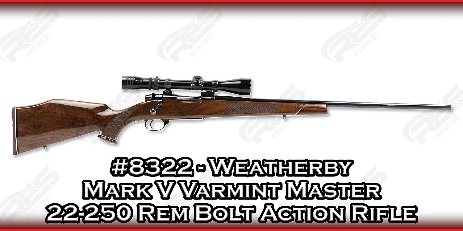 Weatherby Mark V Varmint Master 22-250 Rem Bolt Action Rifle